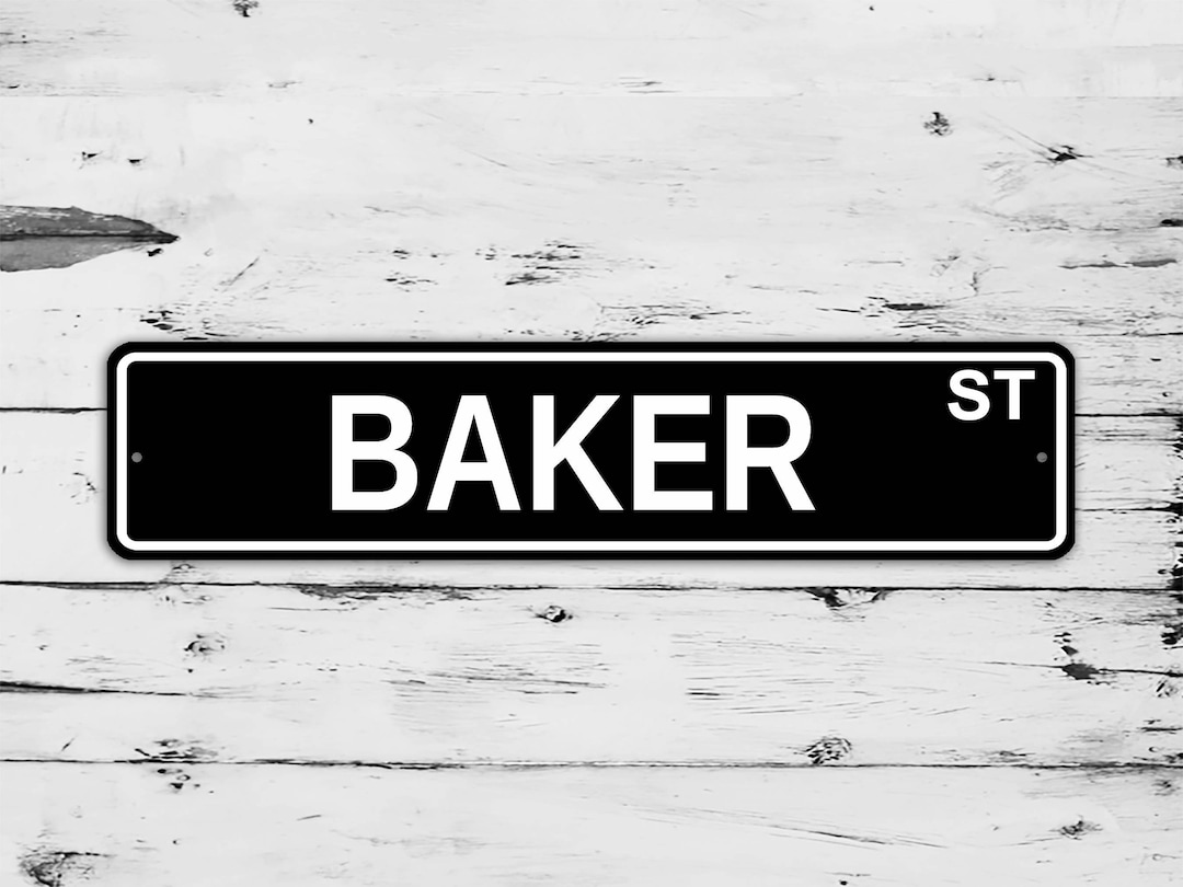 Baker Street Sign Christmas Day Custom Name Personalized Gift Metal ...