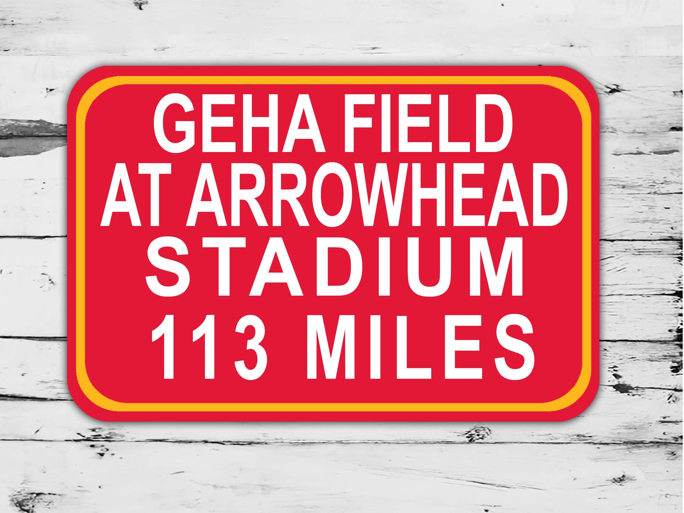Custom GEHA Field at Arrowhead Stadium Sign Kansas City Chiefs - Etsy
