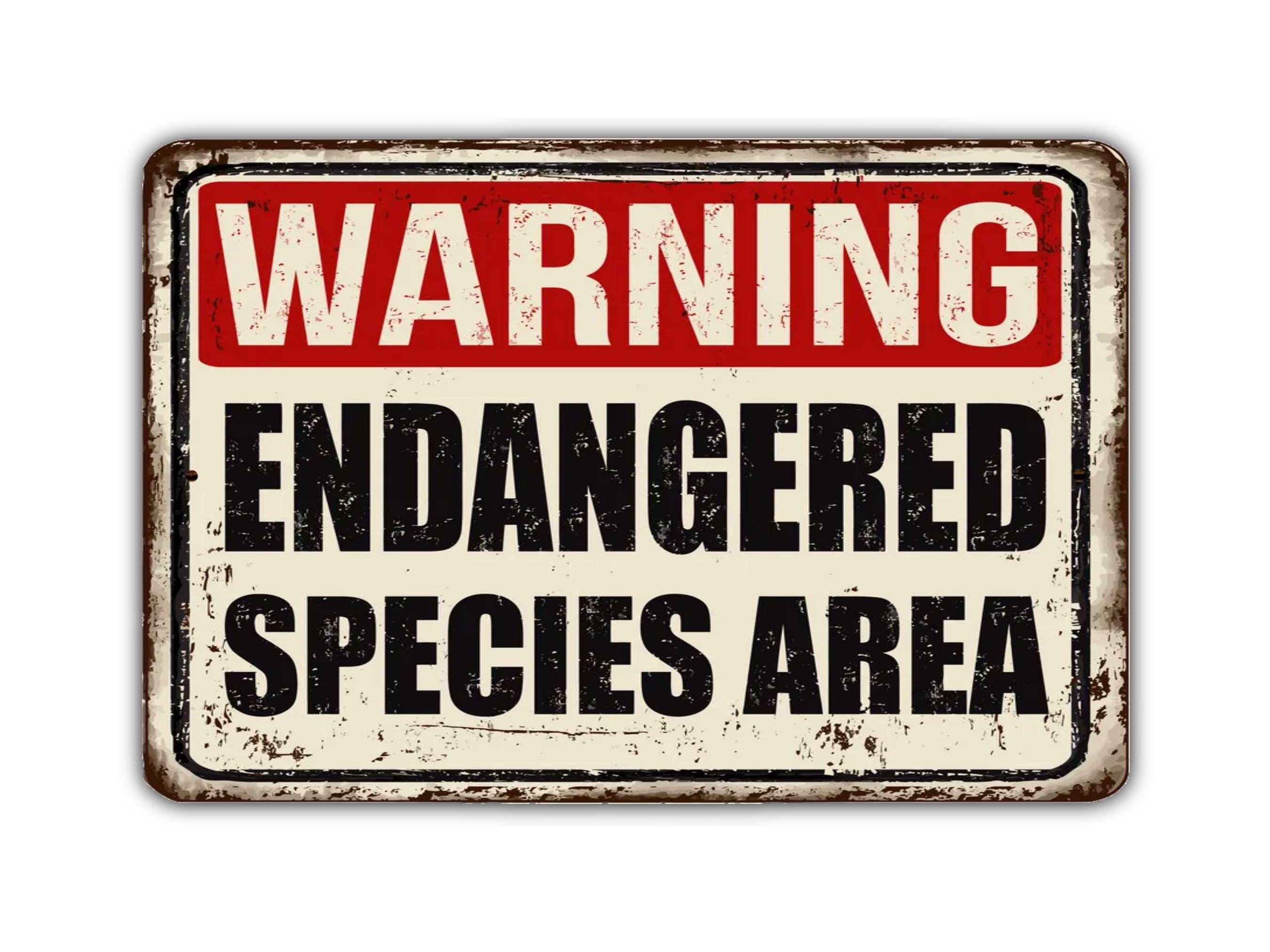 Endangered Animals Sign