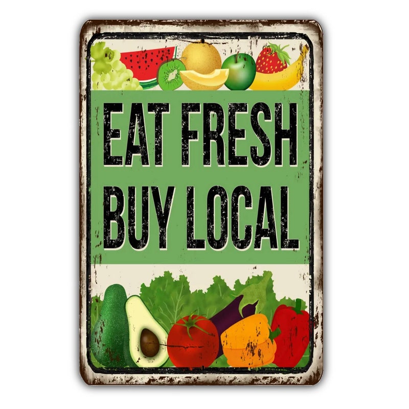Eat Local Signs - Etsy
