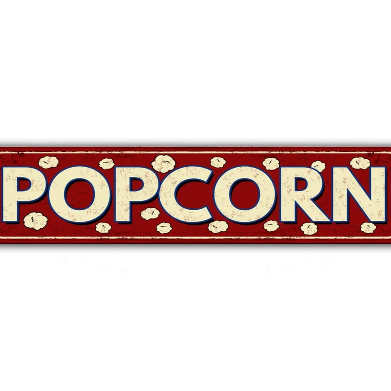 Popcorn Sign - Etsy