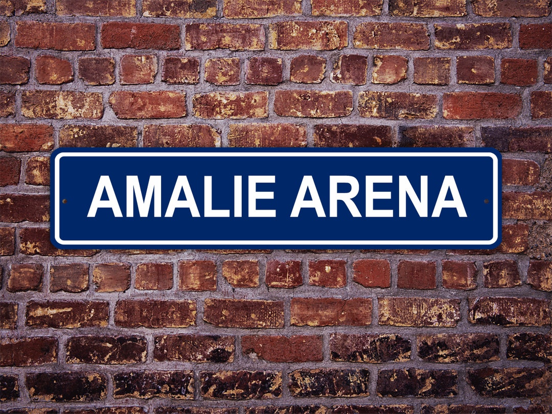 Amalie Arena Street Sign Tampa Bay Lightning Hockey Road Custom ...