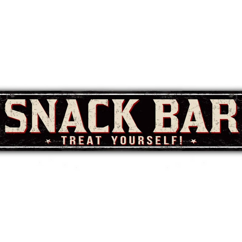 Snack Bar Sign - Etsy