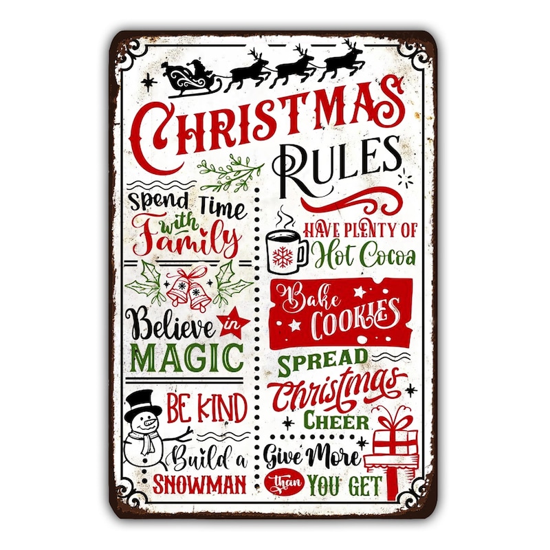 Christmas Wall Signs - Etsy