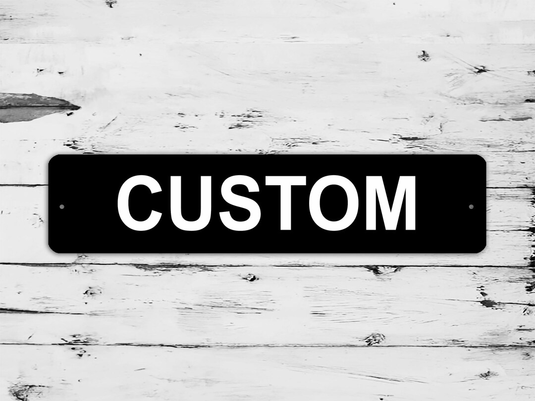 Custom Design Metal Sign - Etsy