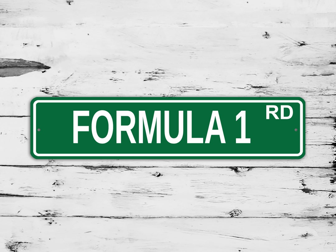 Formula 1 Sports Name Street Sign Fan Player Athlete Gift Metal Sign - Etsy