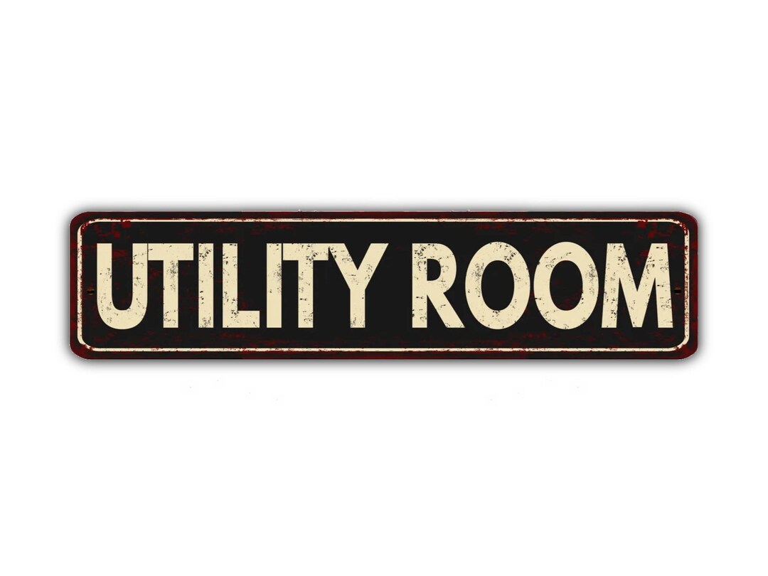 Utility Room Street Sign Vintage Retro Rustic Patio Home Décor Gift ...