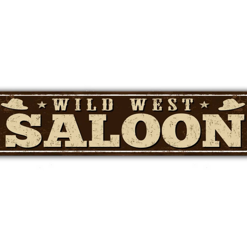 Wood Saloon Sign - Etsy