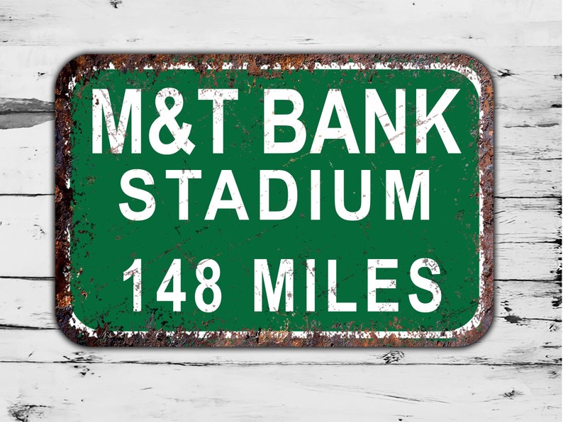 Custom M&T Bank Stadium Sign Baltimore Ravens Distance Miles - Etsy