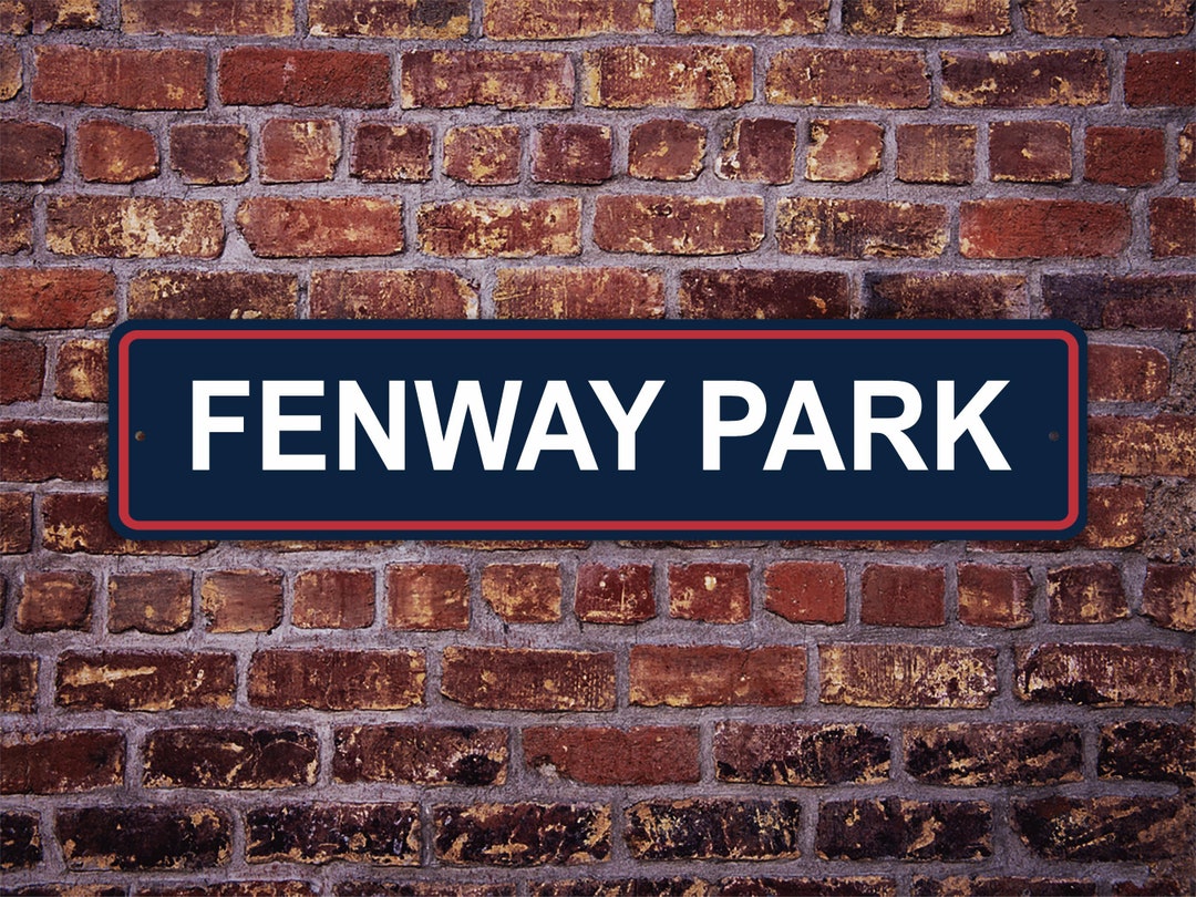 Fenway Park Street Sign Boston Red Sox Baseball Road Custom ...