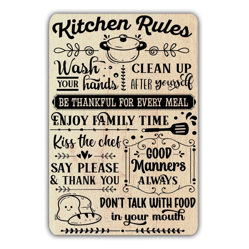 Kitchen Rules - Etsy