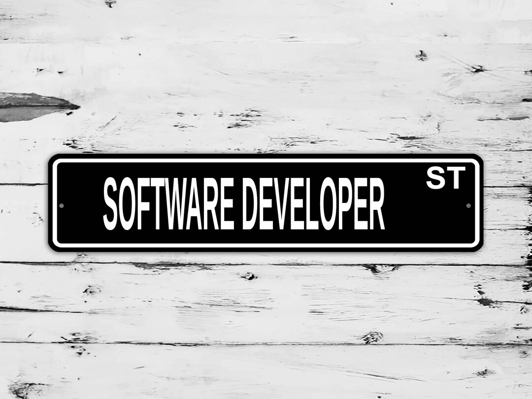 Software Developer Street Sign Mother's Day Custom Name Personalized ...