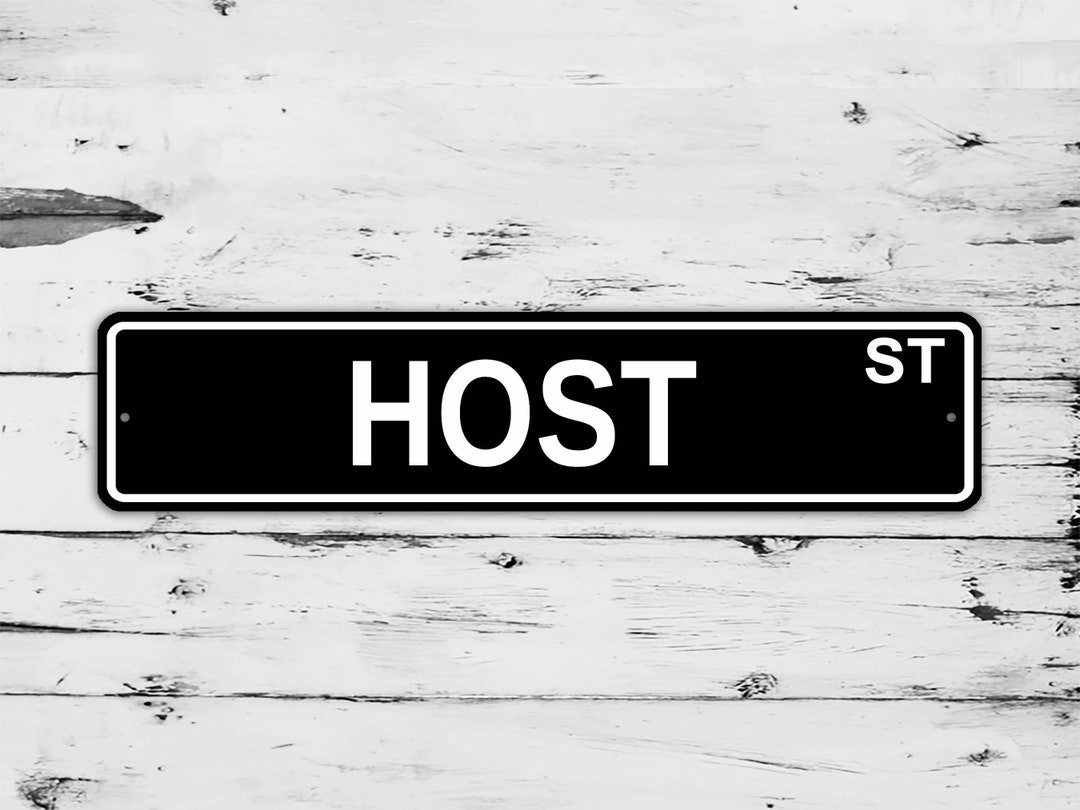 Host Street Sign Christmas Day Custom Name Personalized Gift Metal ...
