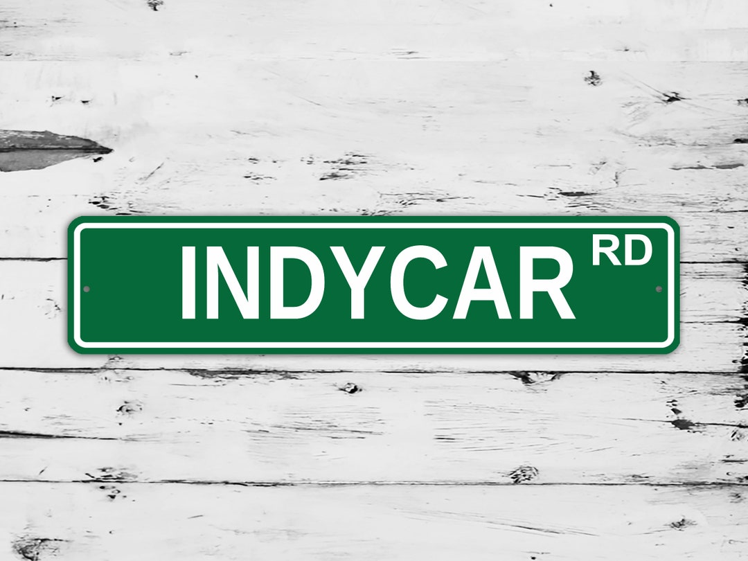 Indycar Sports Name Street Sign Fan Player Athlete Gift Metal Sign - Etsy