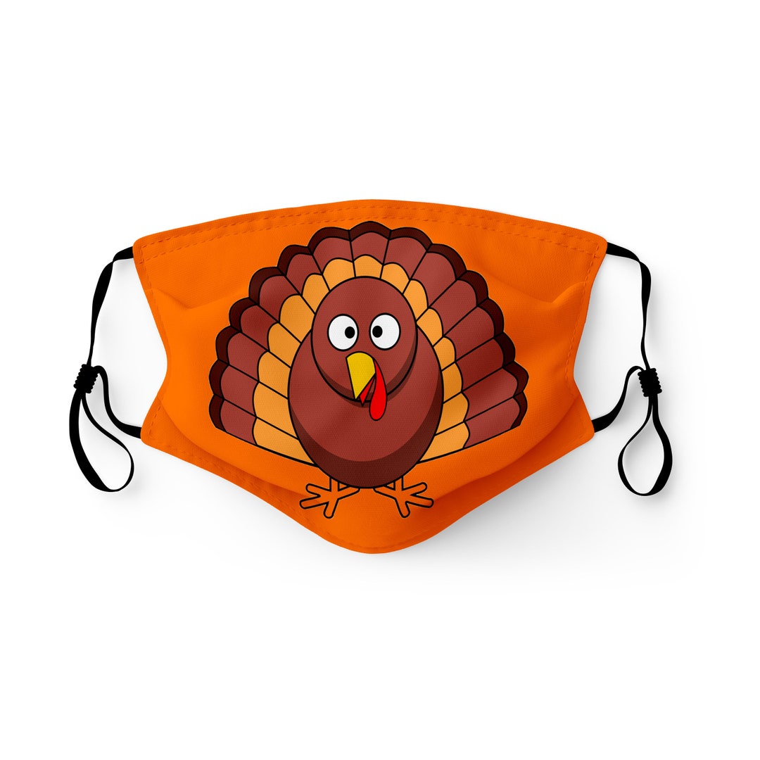 Turkey Face Mask Made in USA Adult & Youth Filter Pocket Nose Wire ...