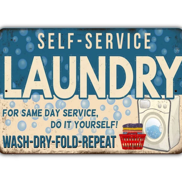 Vintage Laundry Sign Etsy