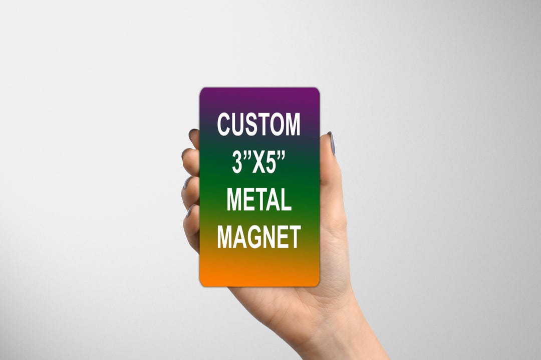 Custom Metal Fridge Magnet – Personalized Refrigerator Magnet With Name ...