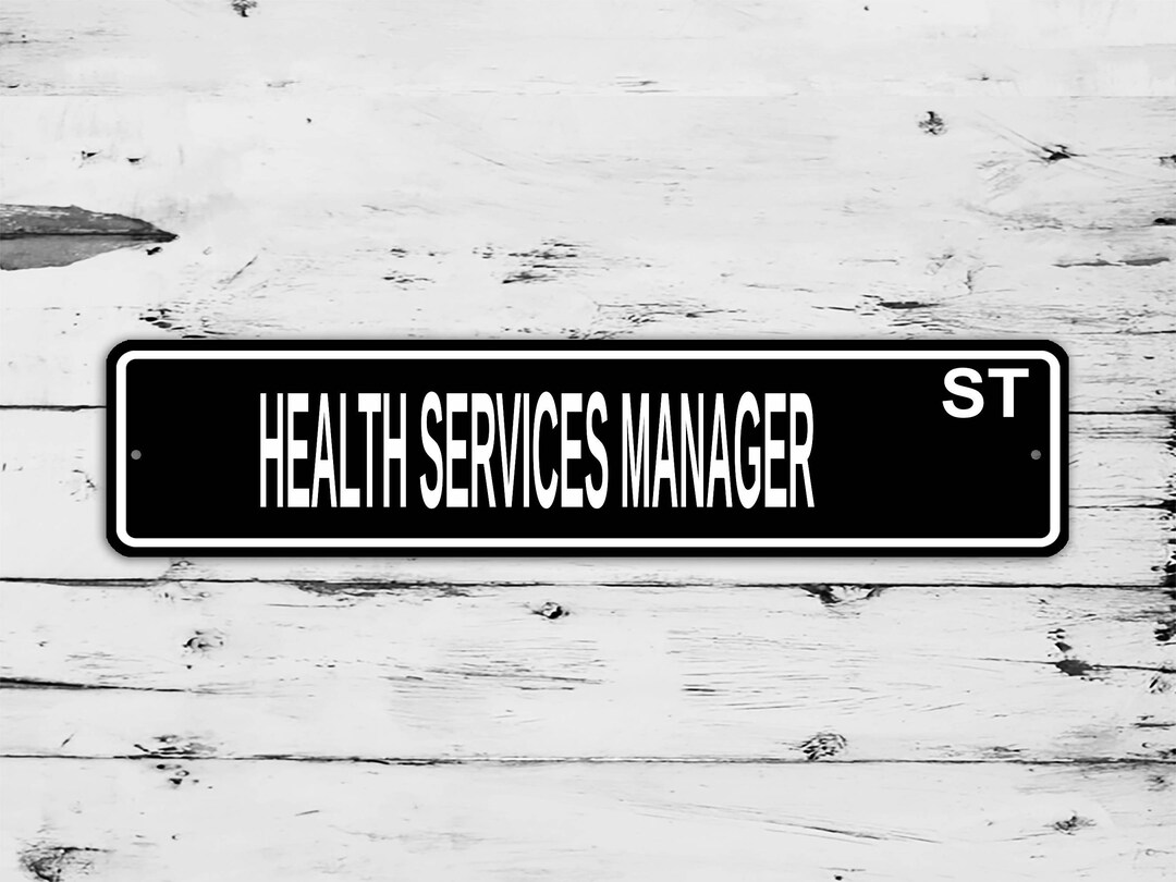Health Services Manager Street Sign Christmas Day Custom Name ...