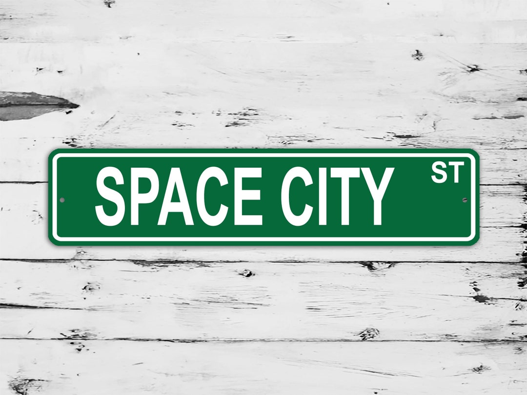 Space City Street Sign Houston Texas Nasa Christmas Custom Personalized ...