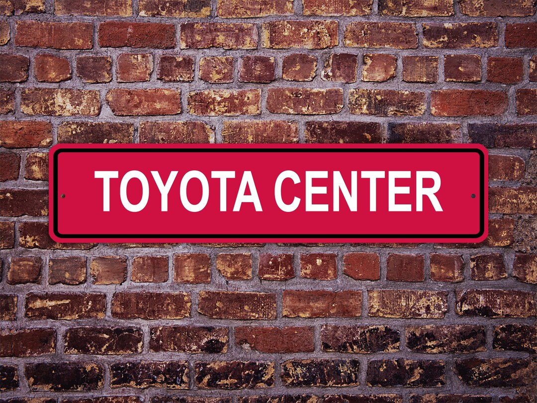Toyota Center Street Sign Houston Rockets Basketball Road Custom ...