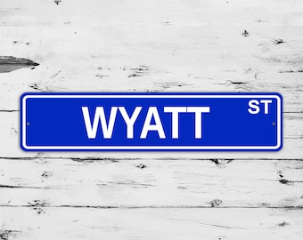 Wyatt Street Sign - Etsy