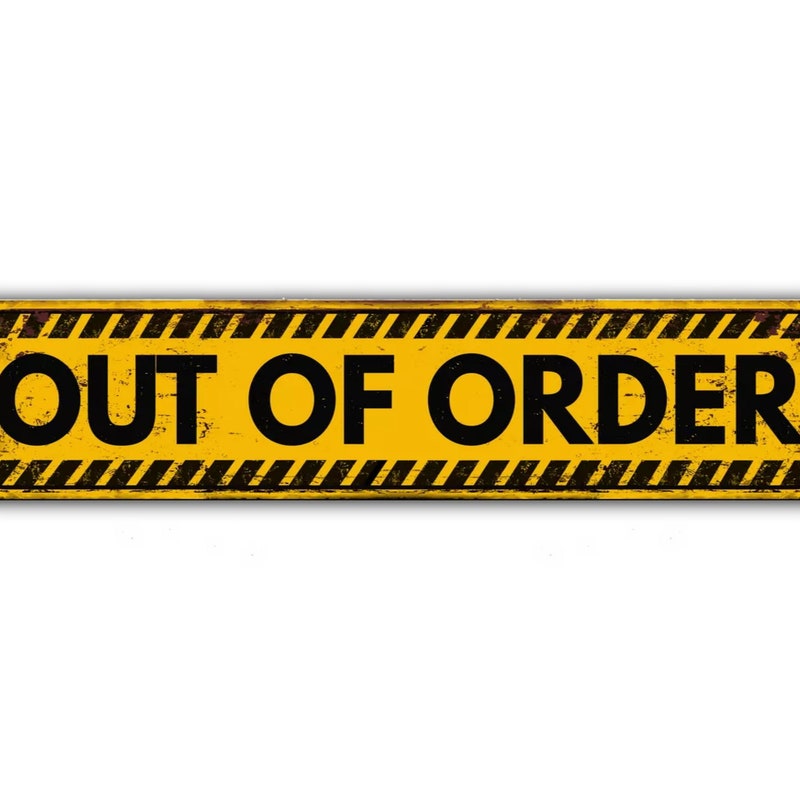Out of Order Signs - Etsy