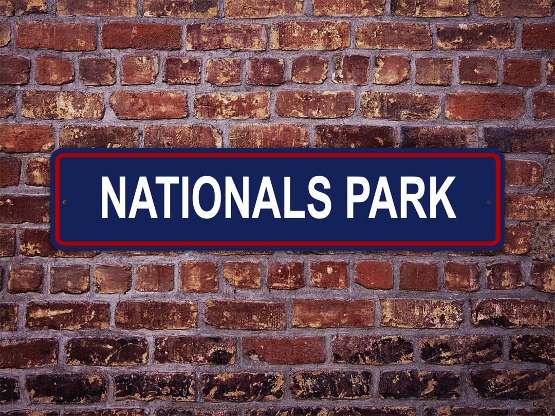 Nationals Park Stadium Street Sign Washington Nationals Baseball Road ...