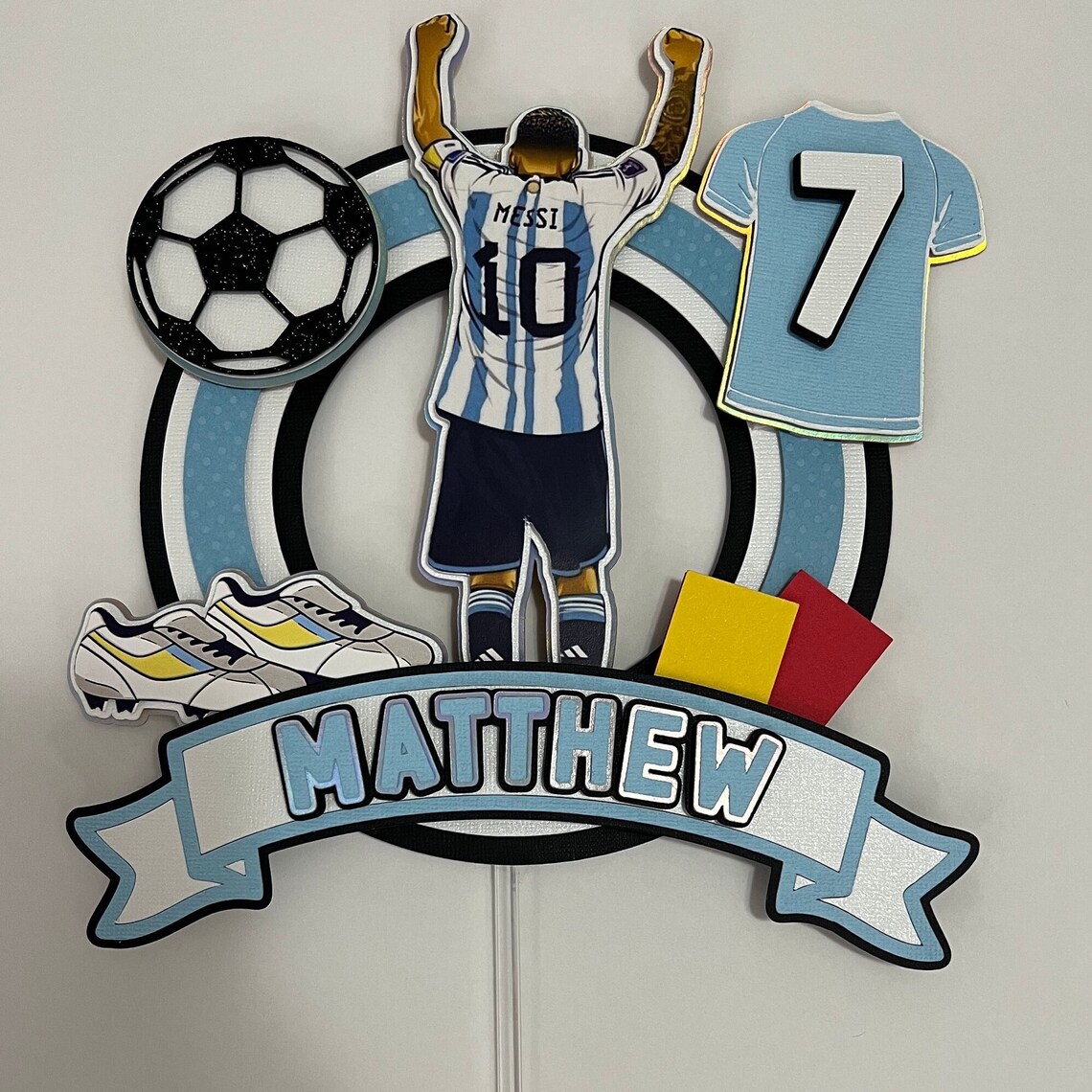 Messi Cake Topper, Messi Inter Miami Cake Topper, Soccer Cake Topper ...
