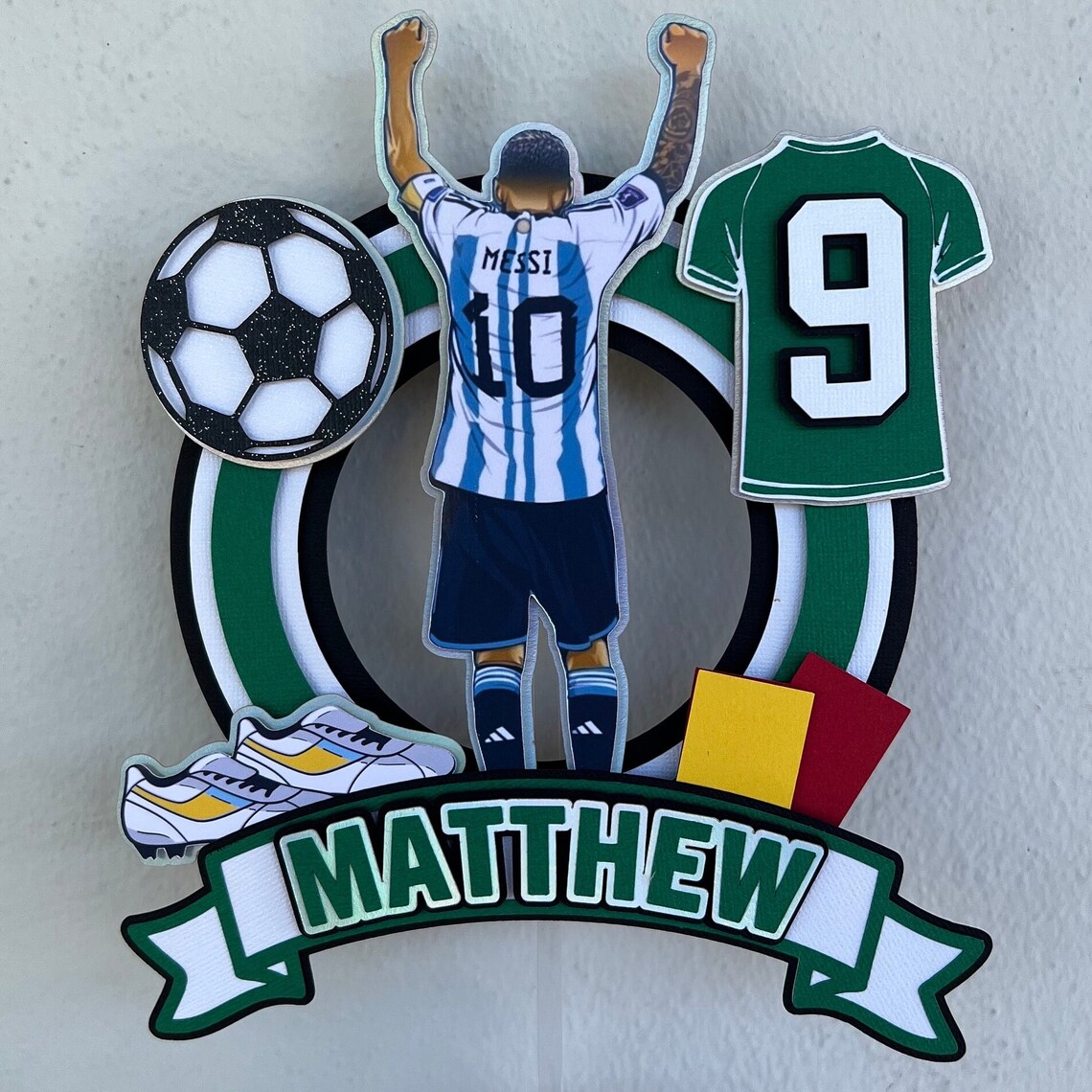 Messi Cake Topper, Messi Inter Miami Cake Topper, Soccer Cake Topper ...