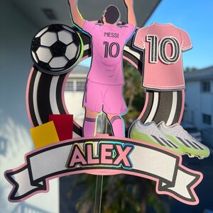 Buy Messi Cake Topper, Messi Inter Miami Cake Topper, Soccer Cake ...