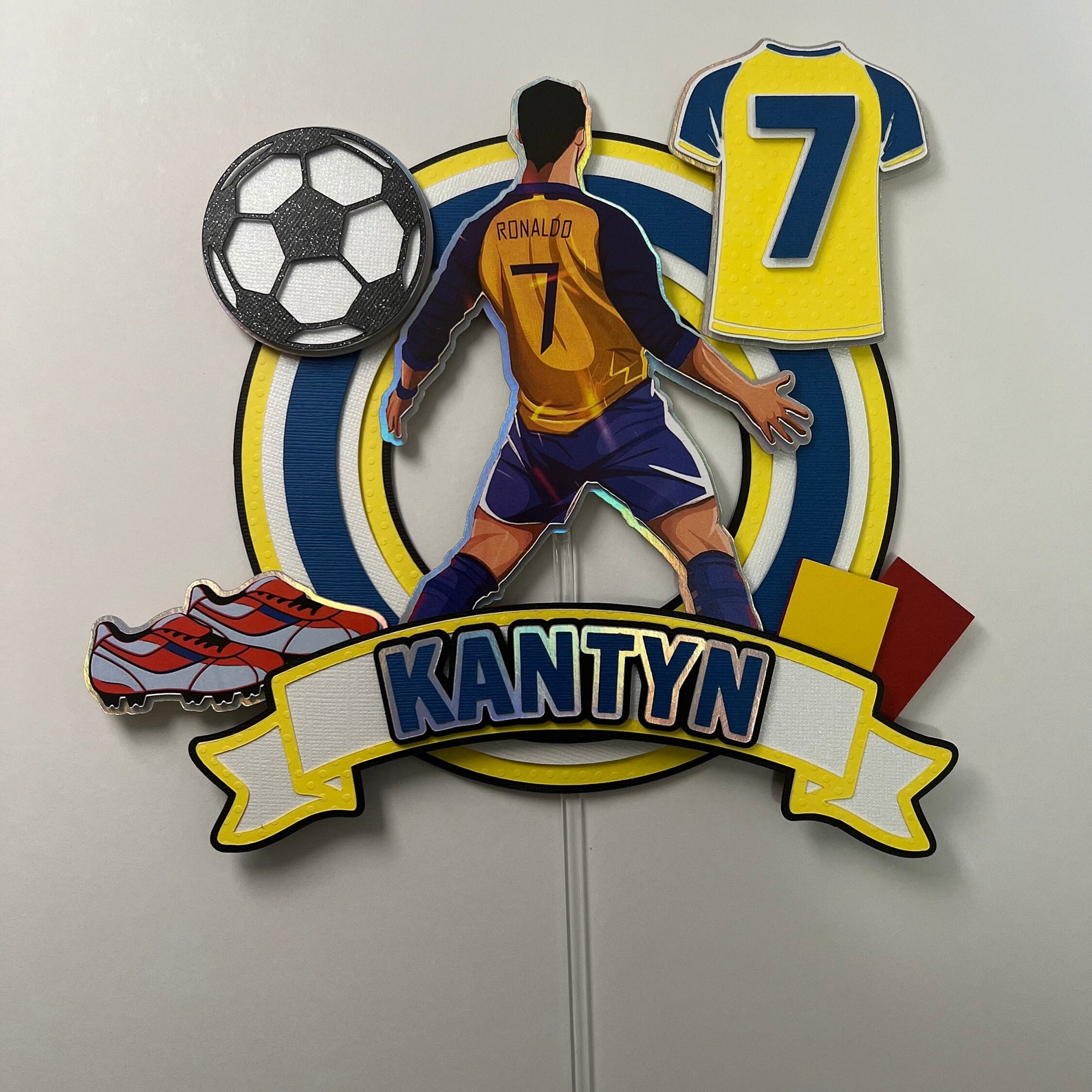 Ronaldo Cake Topper, CR7 Al Nassr Cake Topper, Cristiano Ronaldo Cake ...