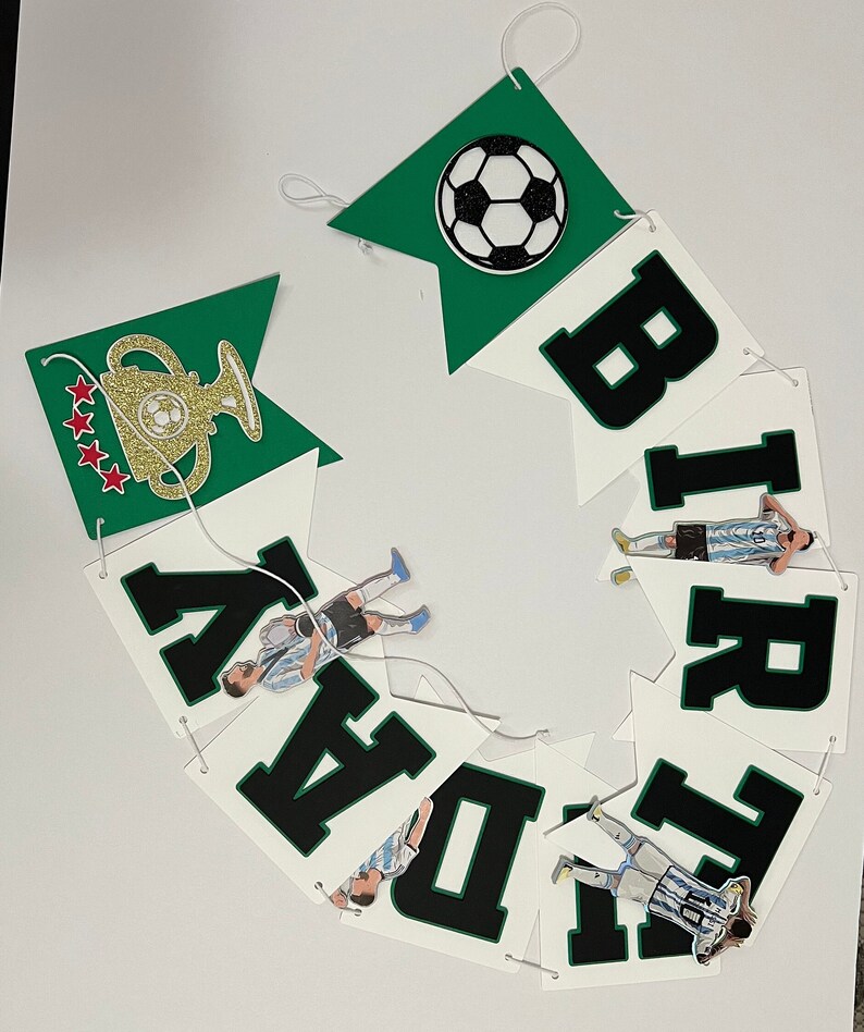 Soccer Happy Birthday Banner Messi Banner Happy Birthday - Etsy