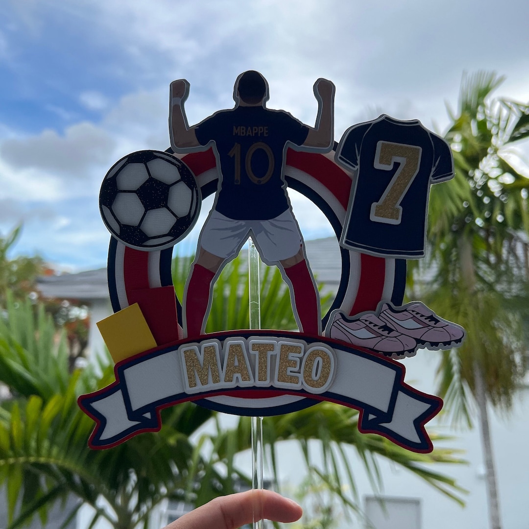 Mbappe France Cake Topper, Hakimi Moroco Cake Topper, Soccer Cake ...