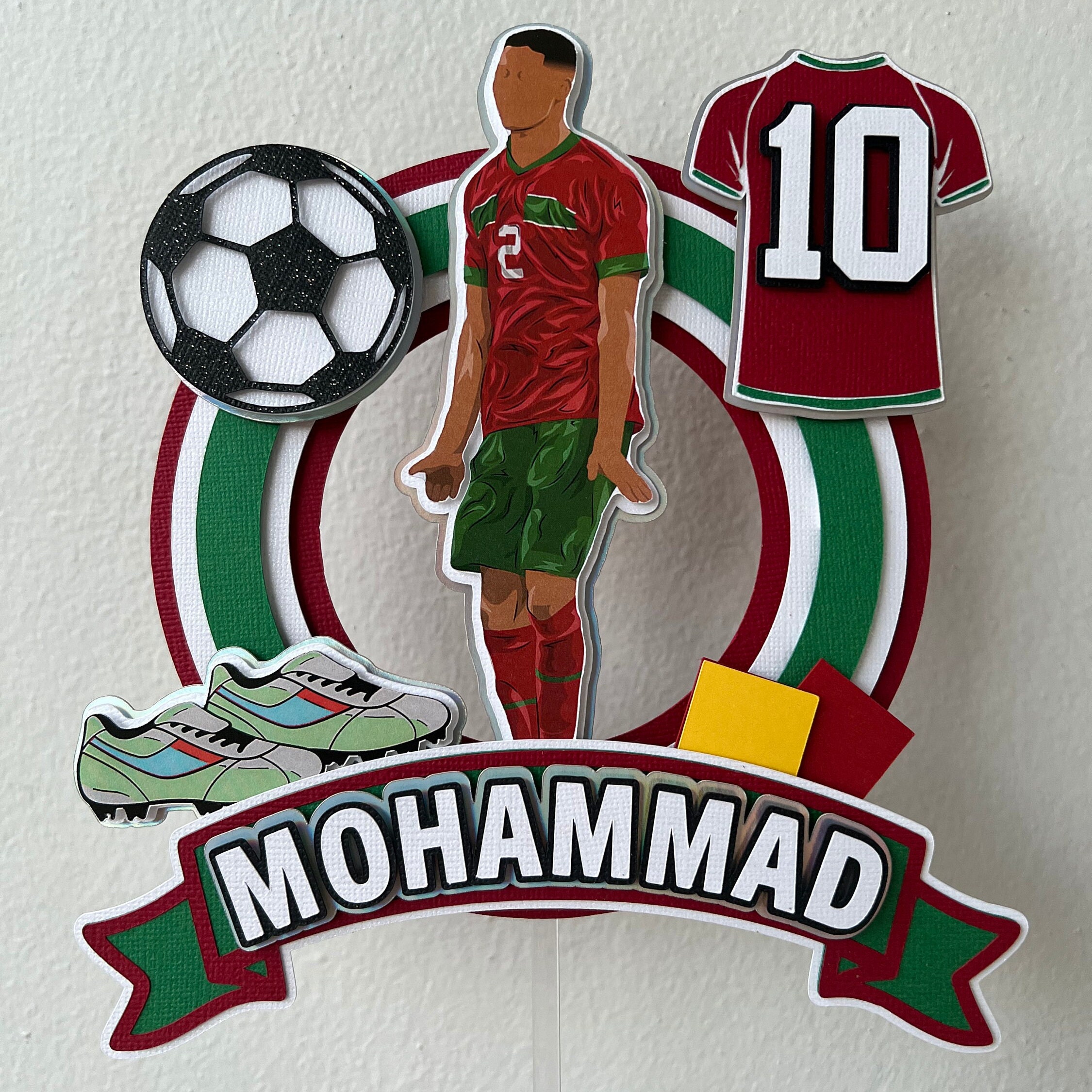 Mbappe France Cake Topper, Hakimi Moroco Cake Topper, Soccer Cake ...