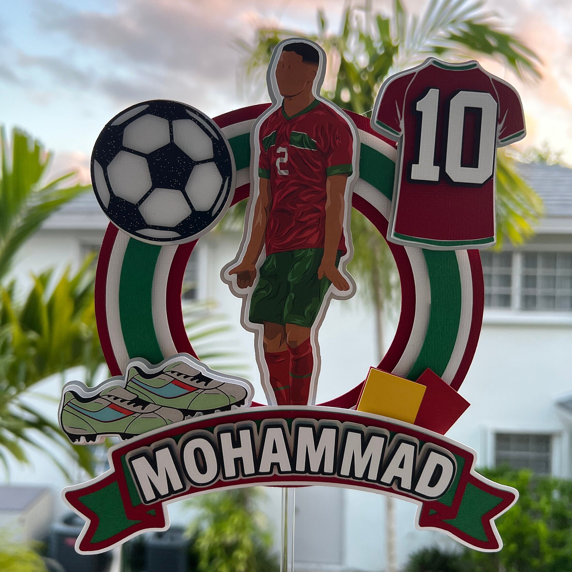 Mbappe France Cake Topper, Hakimi Moroco Cake Topper, Soccer Cake ...