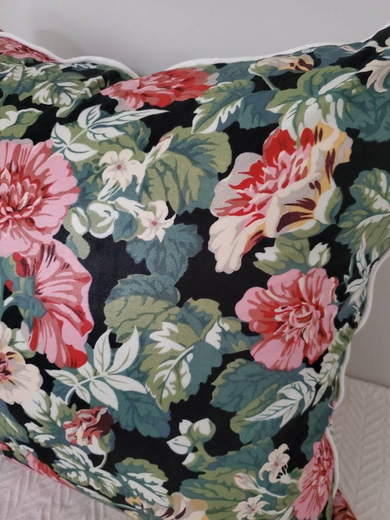 New Handmade Cotton Chintz Cushion Cover 50cm Piped - Etsy Australia