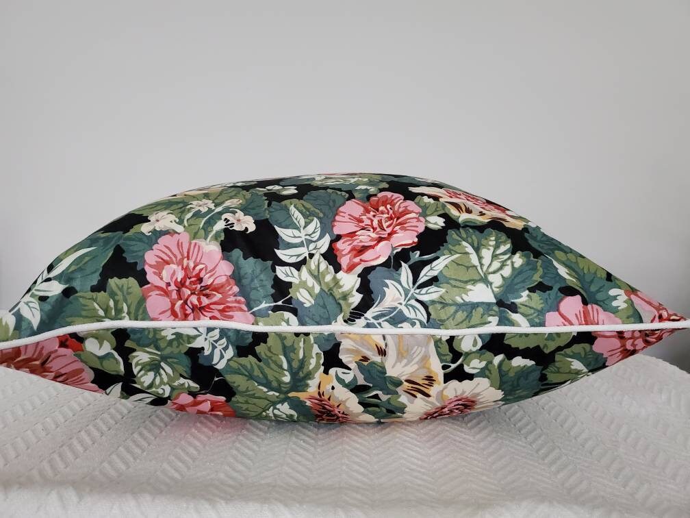 New Handmade Cotton Chintz Cushion Cover 50cm Piped - Etsy Australia