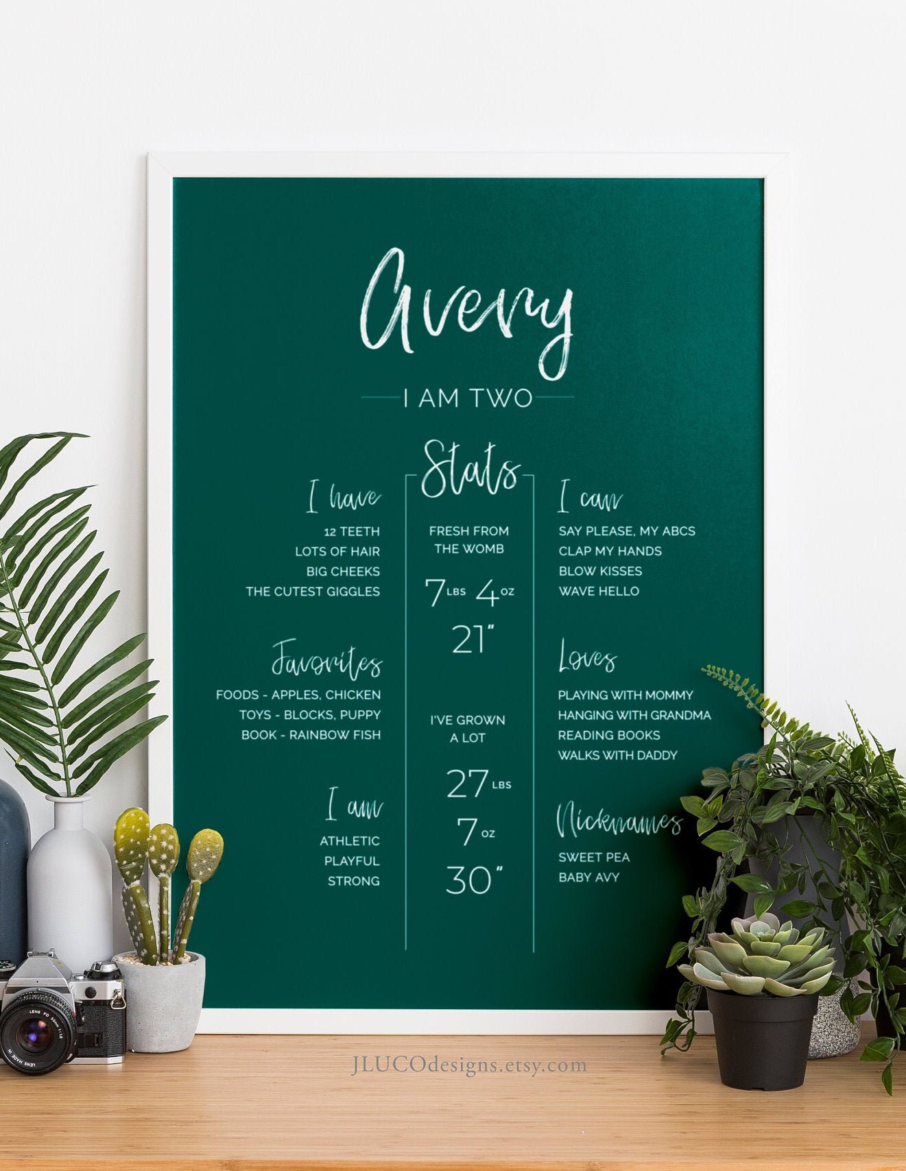 Editable Baby Milestone Board Modern Minimalist 1st Birthday - Etsy