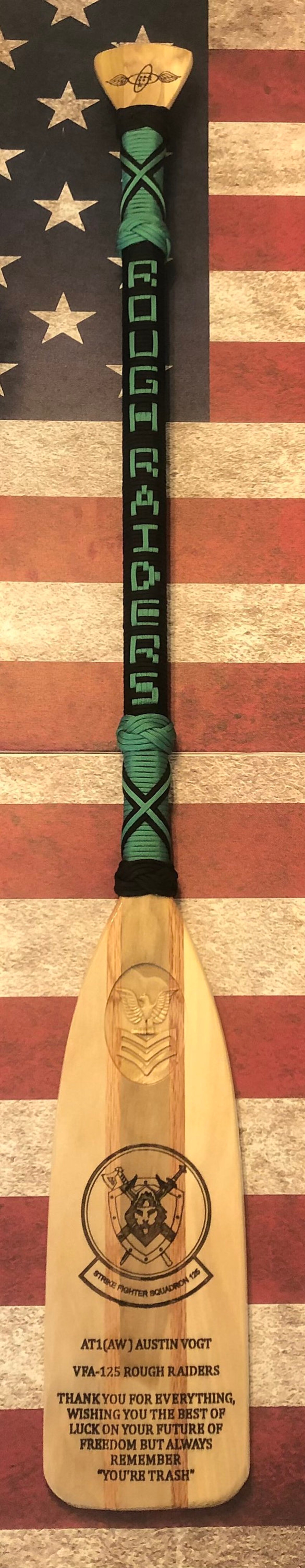 Military Ceremonial Paddle With Paracord Wrapping Specialized ...