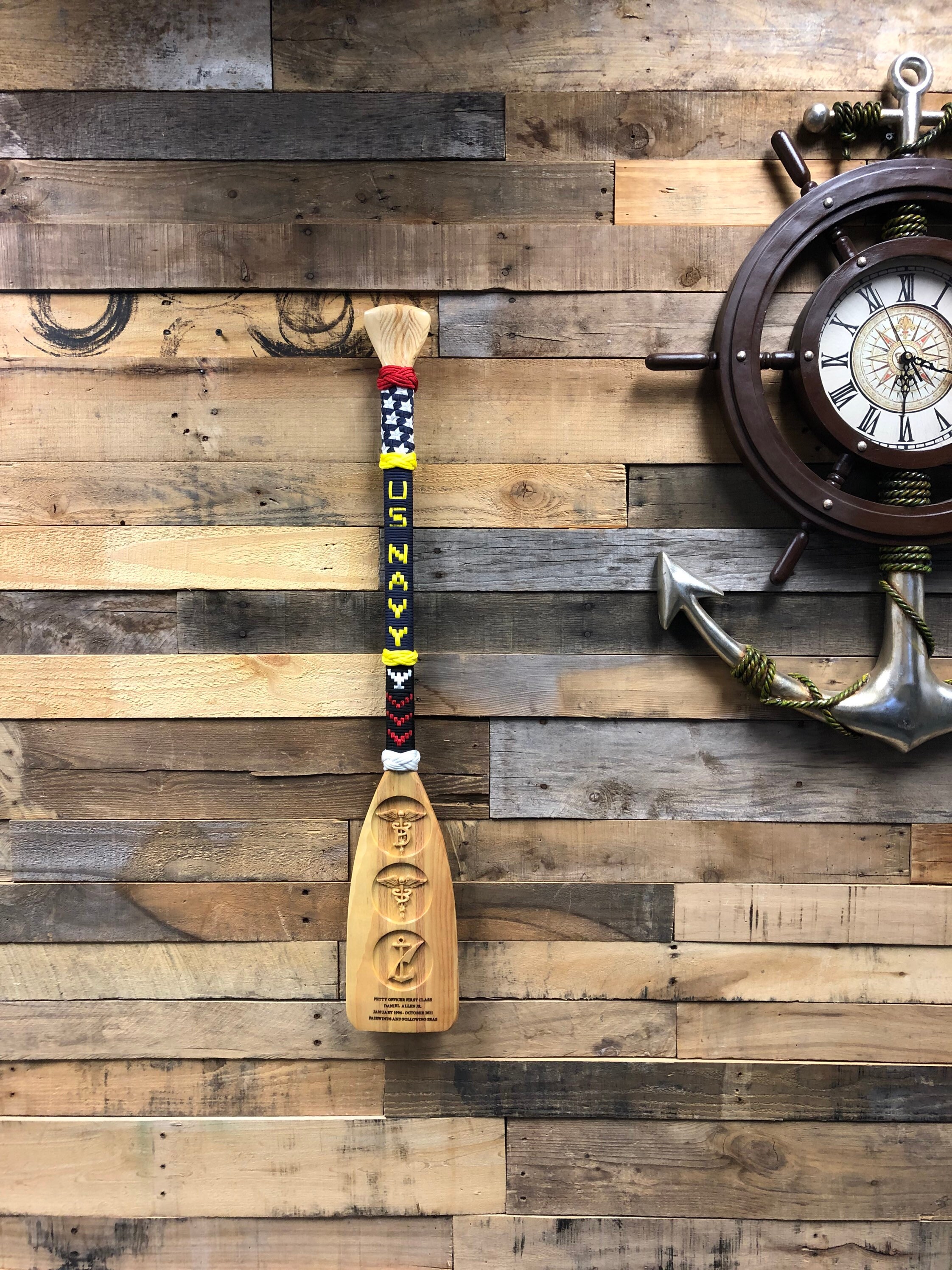 Military Ceremonial Paddle With Paracord Wrapping Specialized ...