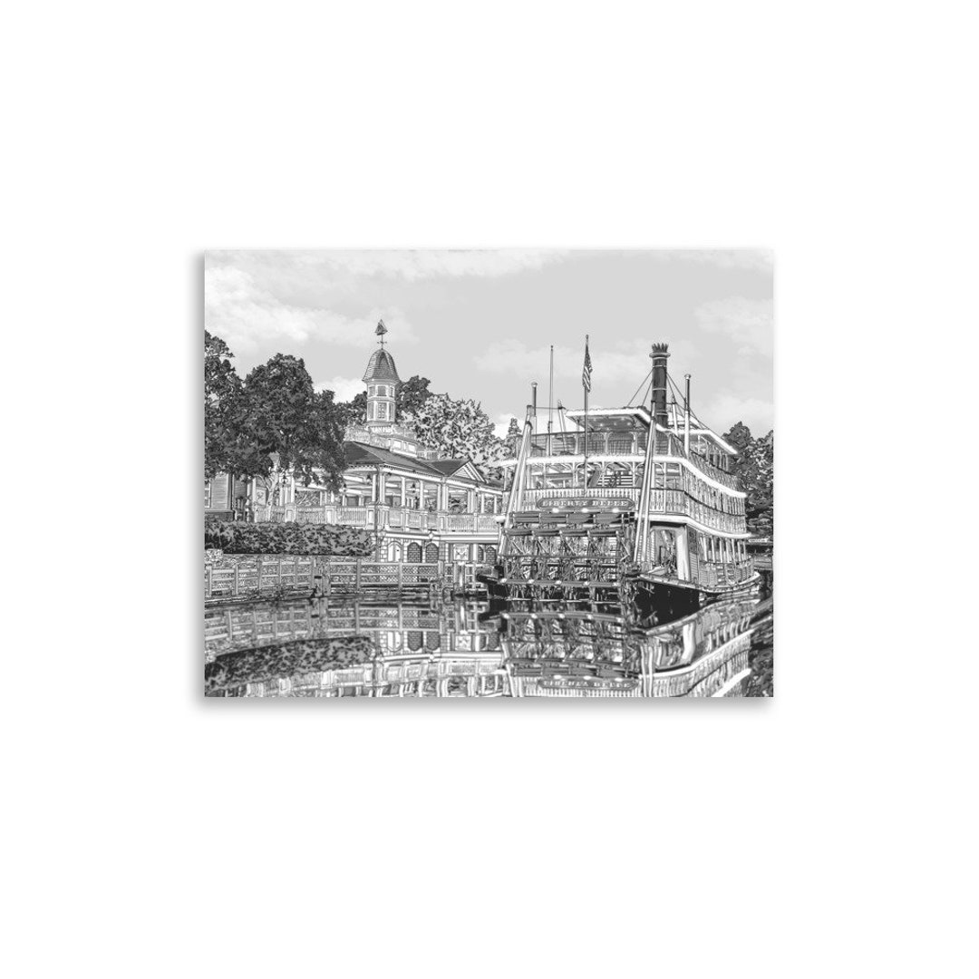 Liberty Square Riverboat Poster - Liberty Belle | Disney World's Magic ...