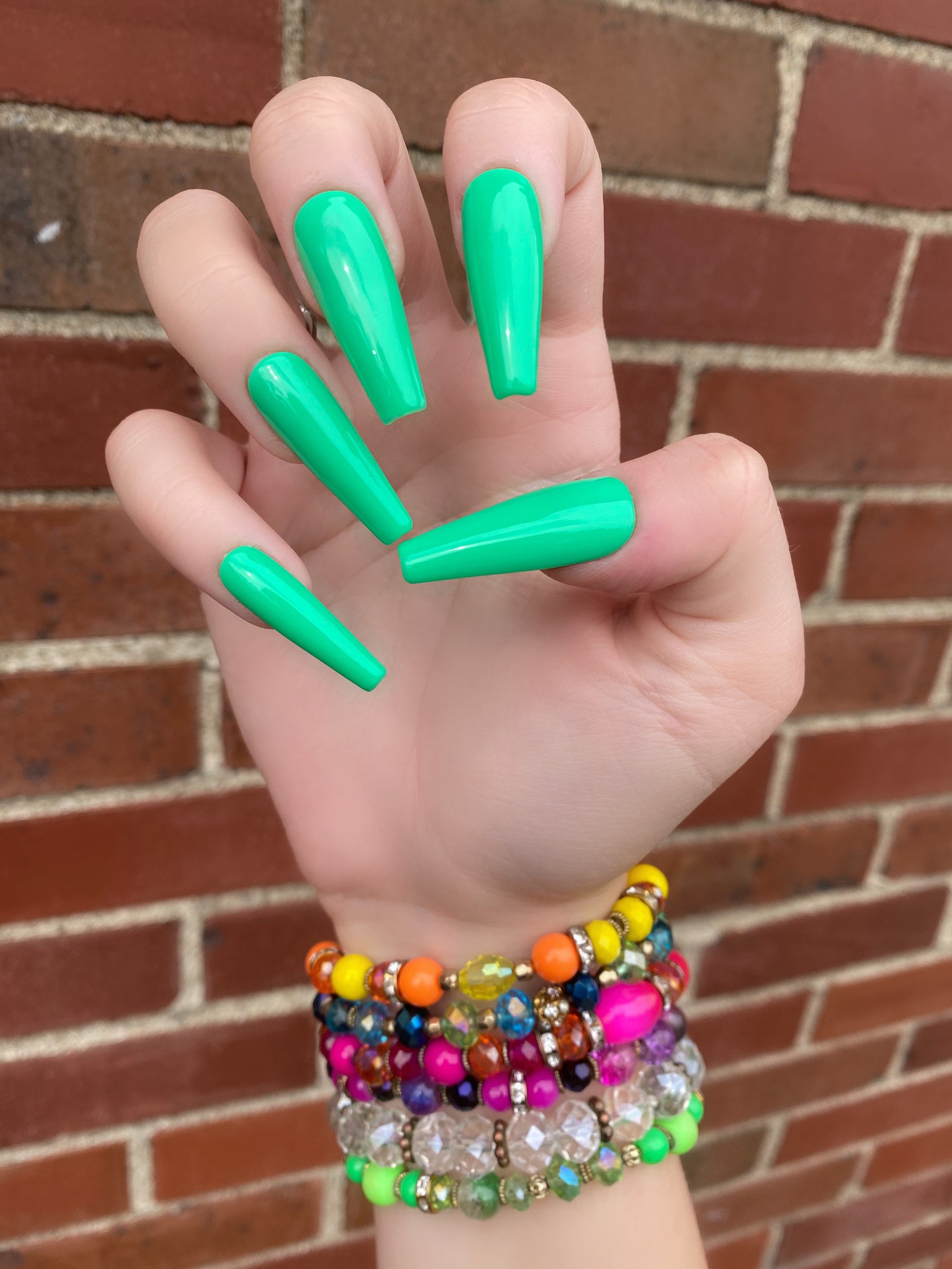 Limited Edition Glow in the Dark Press on Nails Bright - Etsy
