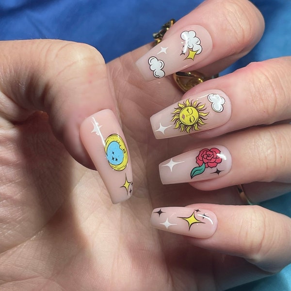 Celestial Nails - Etsy