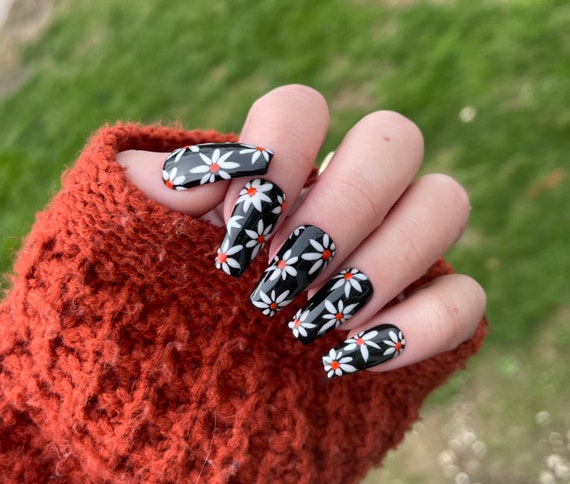 Black And Red Nails Tumblr