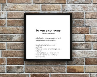 Token Reward Chart SPED Token Board Potty Training - Etsy
