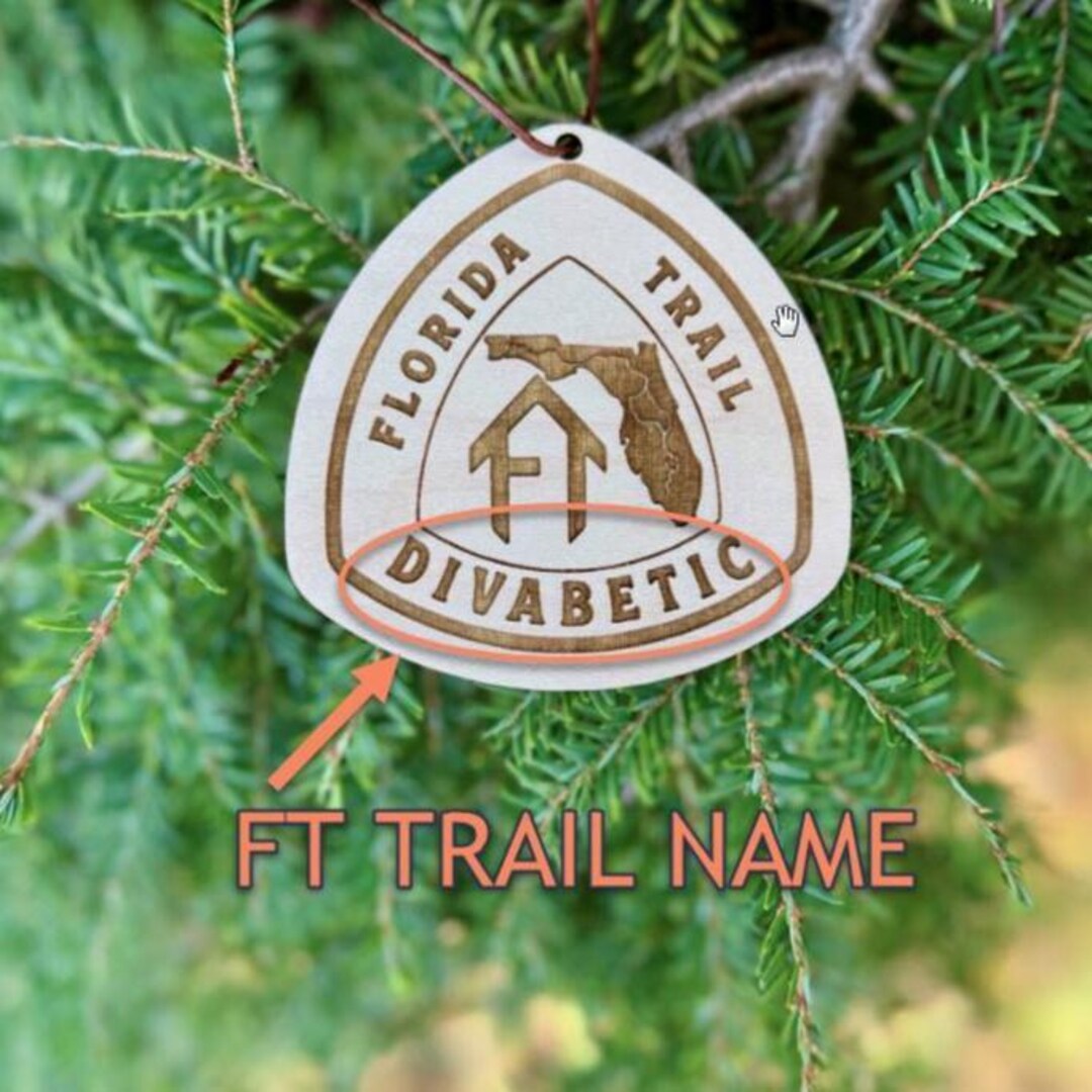 Florida Trail Name Tag – Personalized Wooden Hiker Hangtag ...