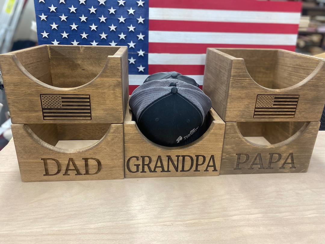 Wooden Hat Holder, Wood Hat Box, Baseball Hat Holder, Cap Organizer,cap ...