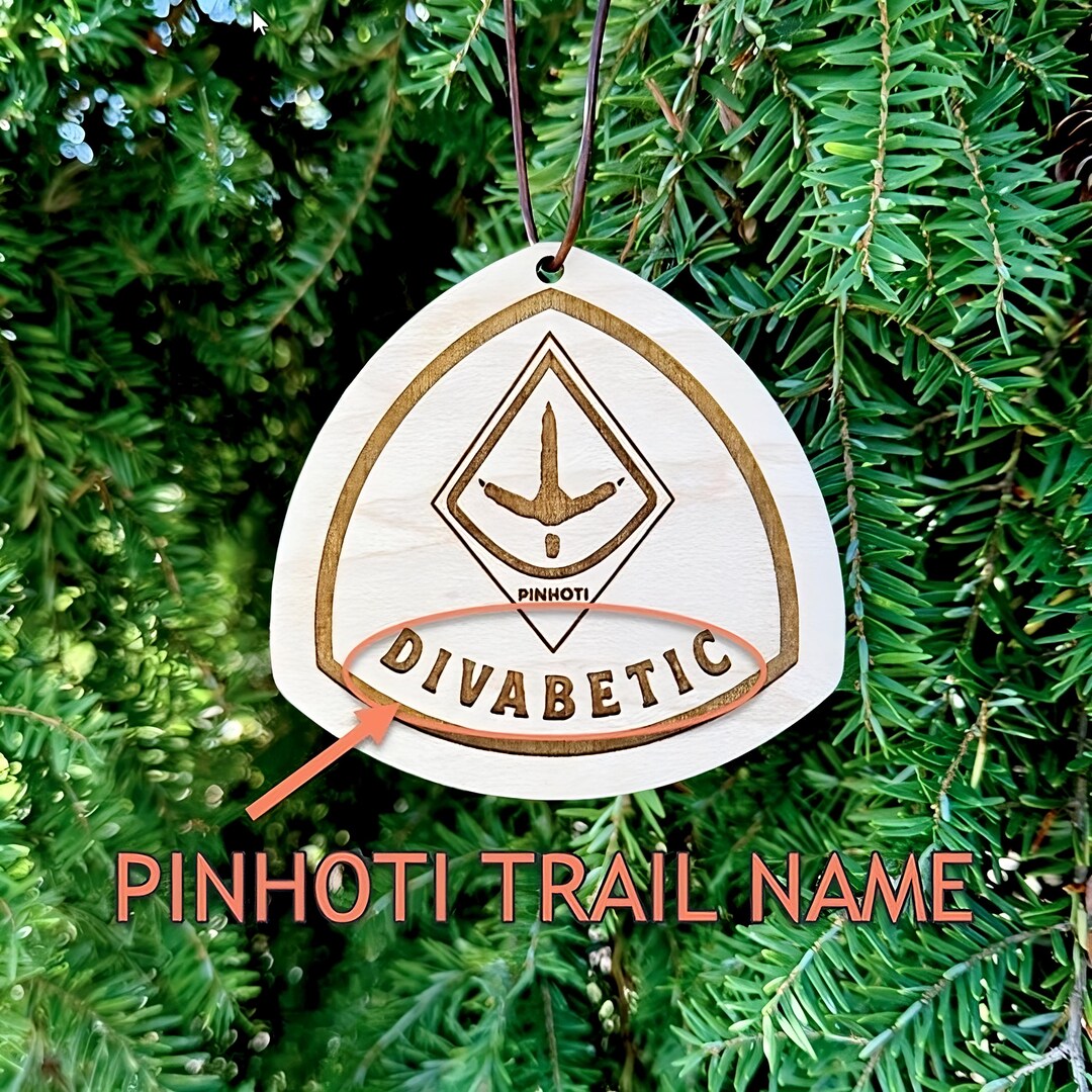 Pinhoti Trail Name Tag – Personalized Wooden Hiker Hangtag ...