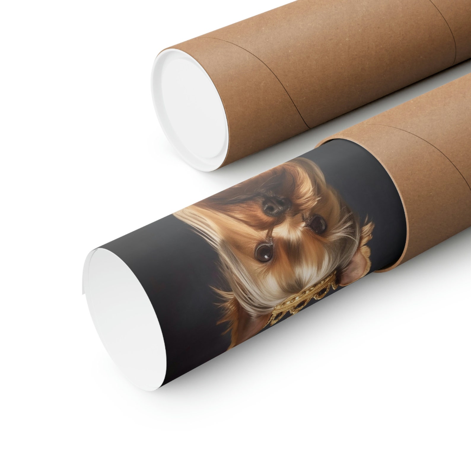 Yorkie Royal Portrait Premium Matte Vertical AI Poster, Pet Portrait ...
