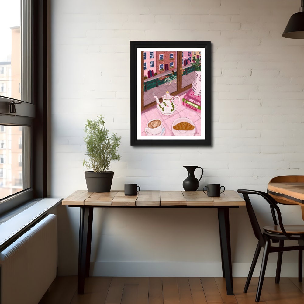 Coffee Shop Print, Cafe Poster, Kitchen Prints, Coffee Art, Kitchen ...